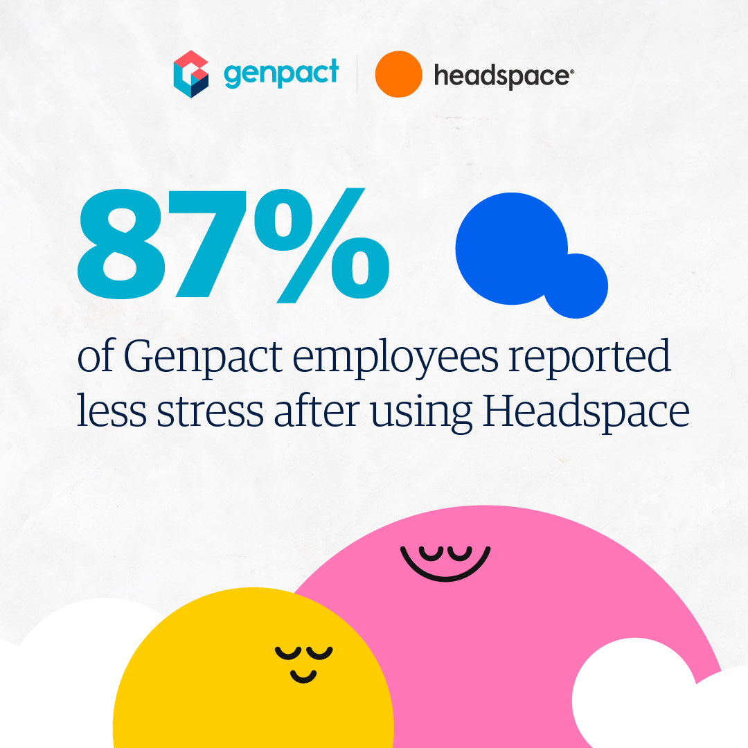 Genpact receives the Impact Award in the 2023 Headspace Working Well Awards Program - PINMagazine
